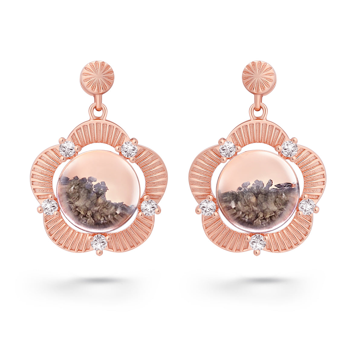 Authentic Mars Rock Blossom Series Earrings (From Martian Meteorite NW ...