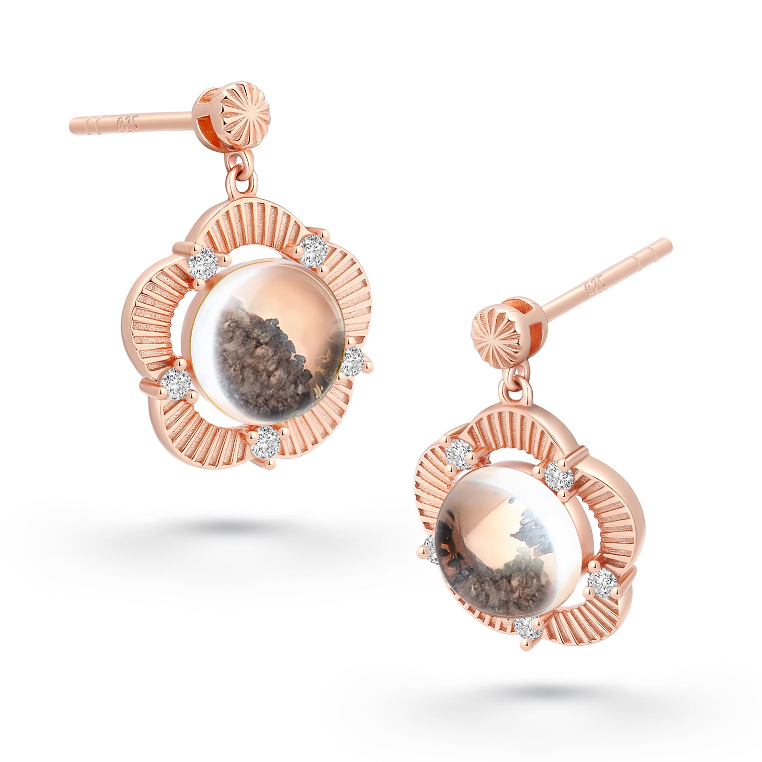 Authentic Mars Rock Blossom Series Earrings (From Martian Meteorite NW ...