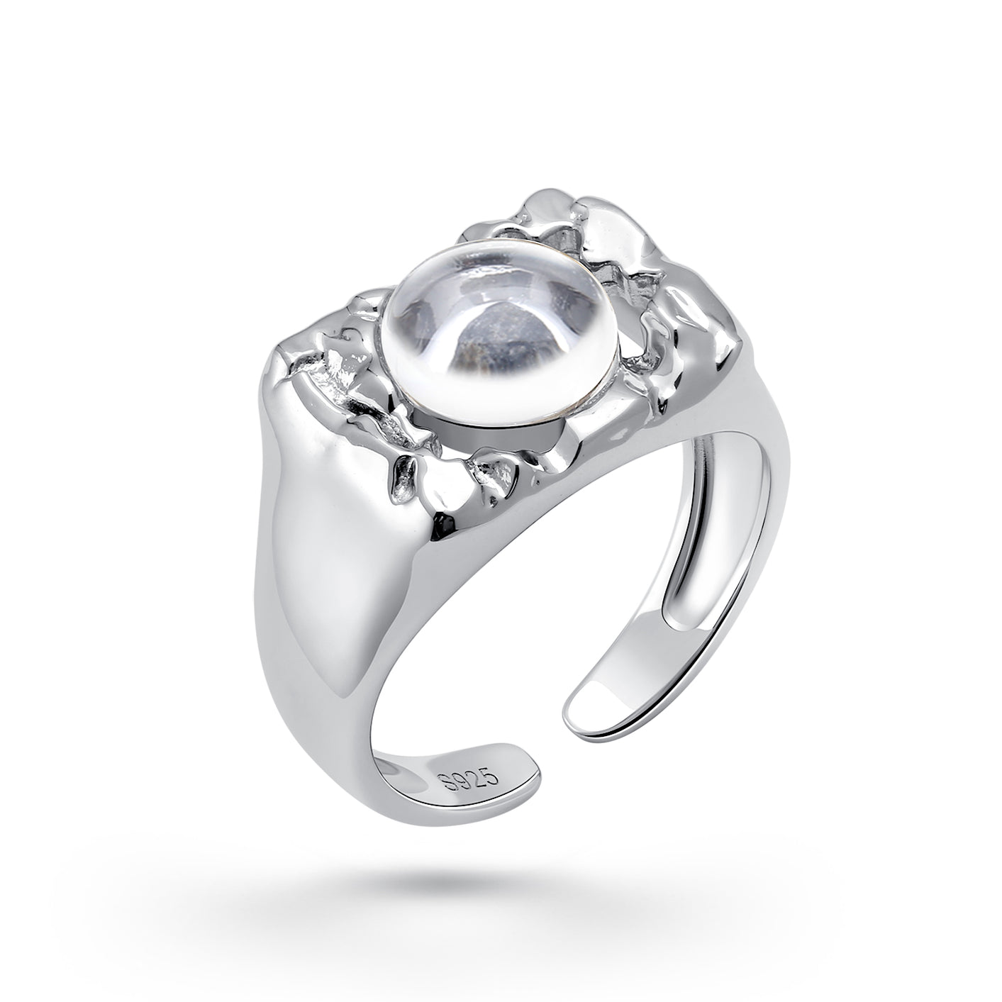 Authentic Moon Rock Series Men's Ring (From Lunar Meteorite NWA 11788 ...