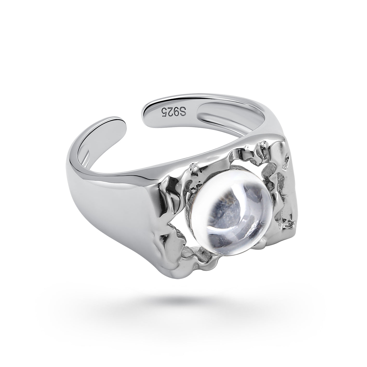 Authentic Moon Rock Series Men's Ring (From Lunar Meteorite NWA 11788 ...