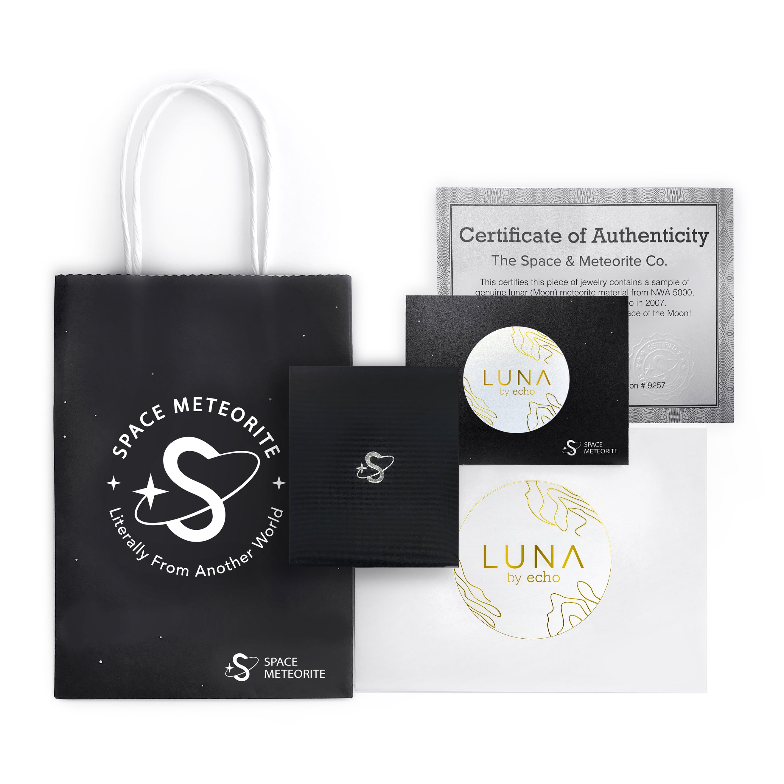 Authentic Moon Rock Galaxy Series Necklace (From Lunar Meteorite NWA 1 ...